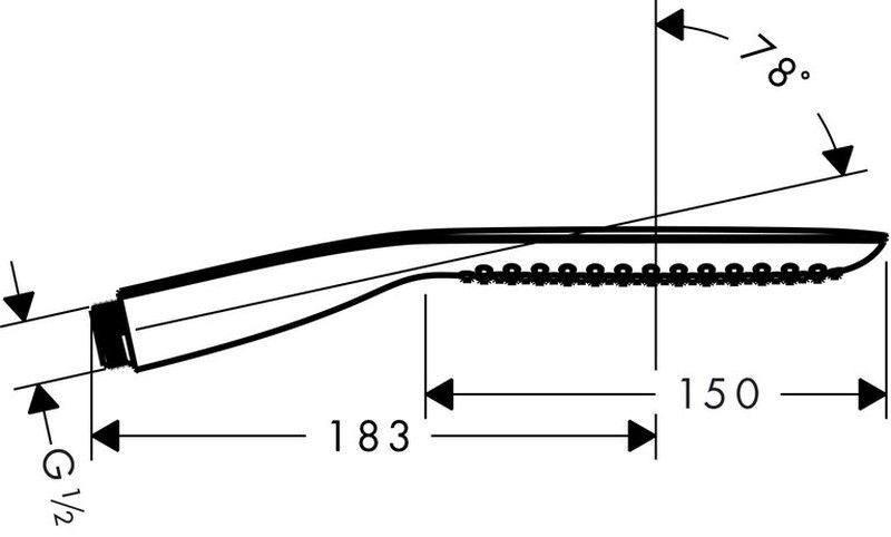 Teleducha Puravida 120mm cromado Hansgrohe 28558000 — Rehabilitaweb